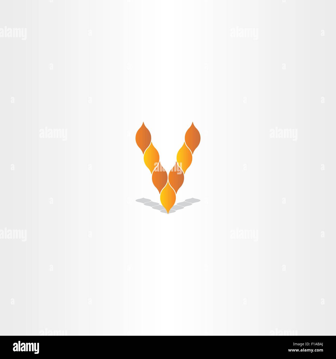 V leaves logo hi-res stock photography and images - Alamy