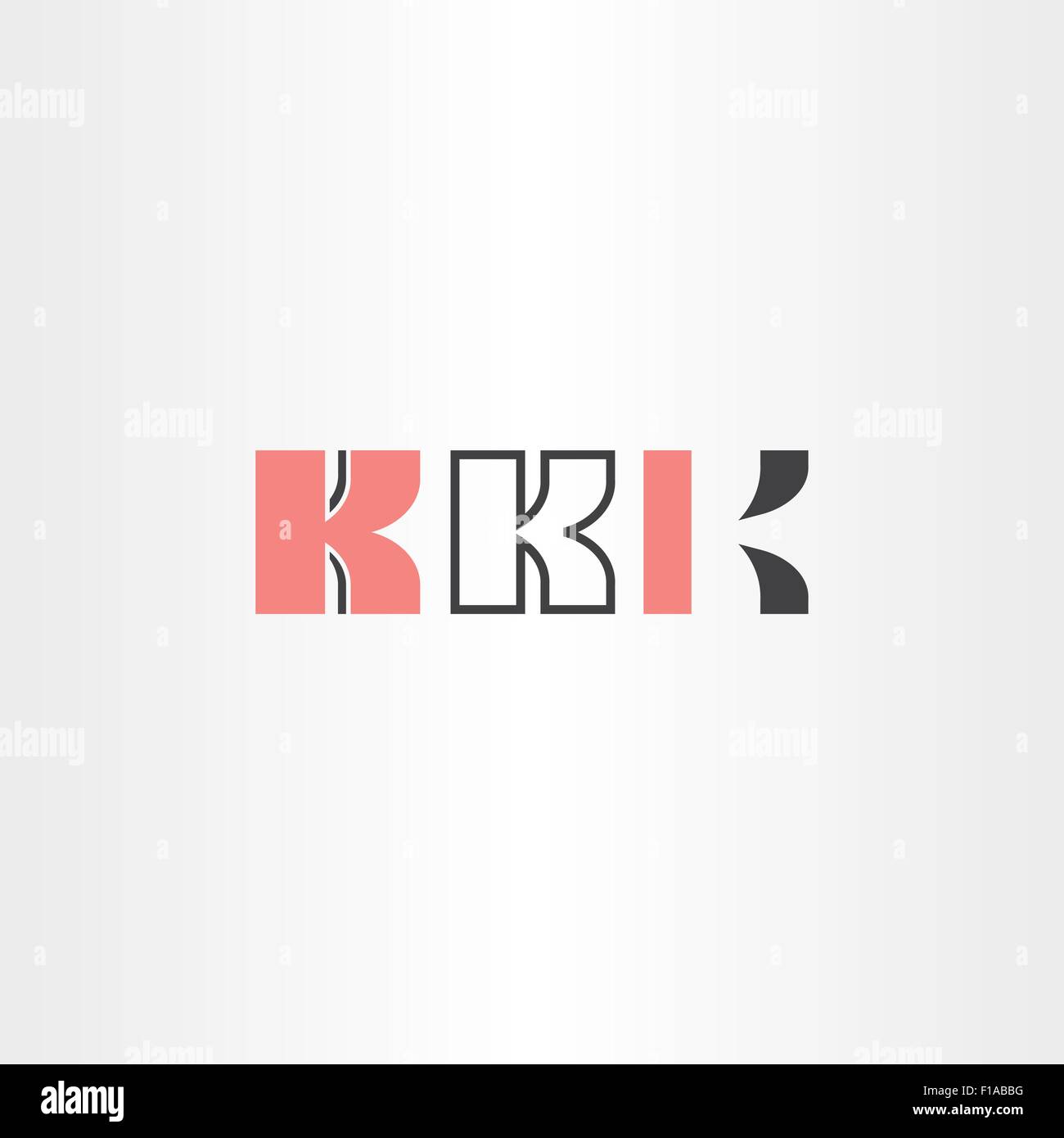 black red letter k logo set symbol Stock Vector Image & Art - Alamy