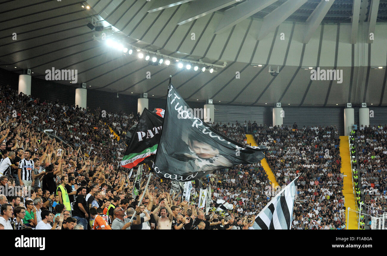 Udine, Italy. 30th August, 2015. General view of the new Friuli Stadium ...