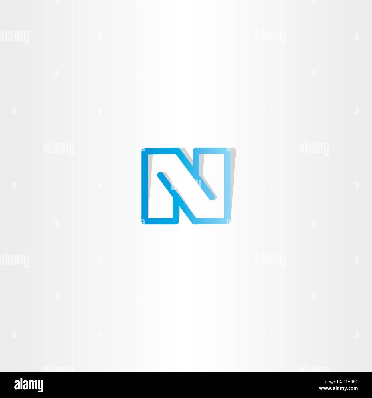 blue letter n line logo design sign Stock Vector Image & Art - Alamy