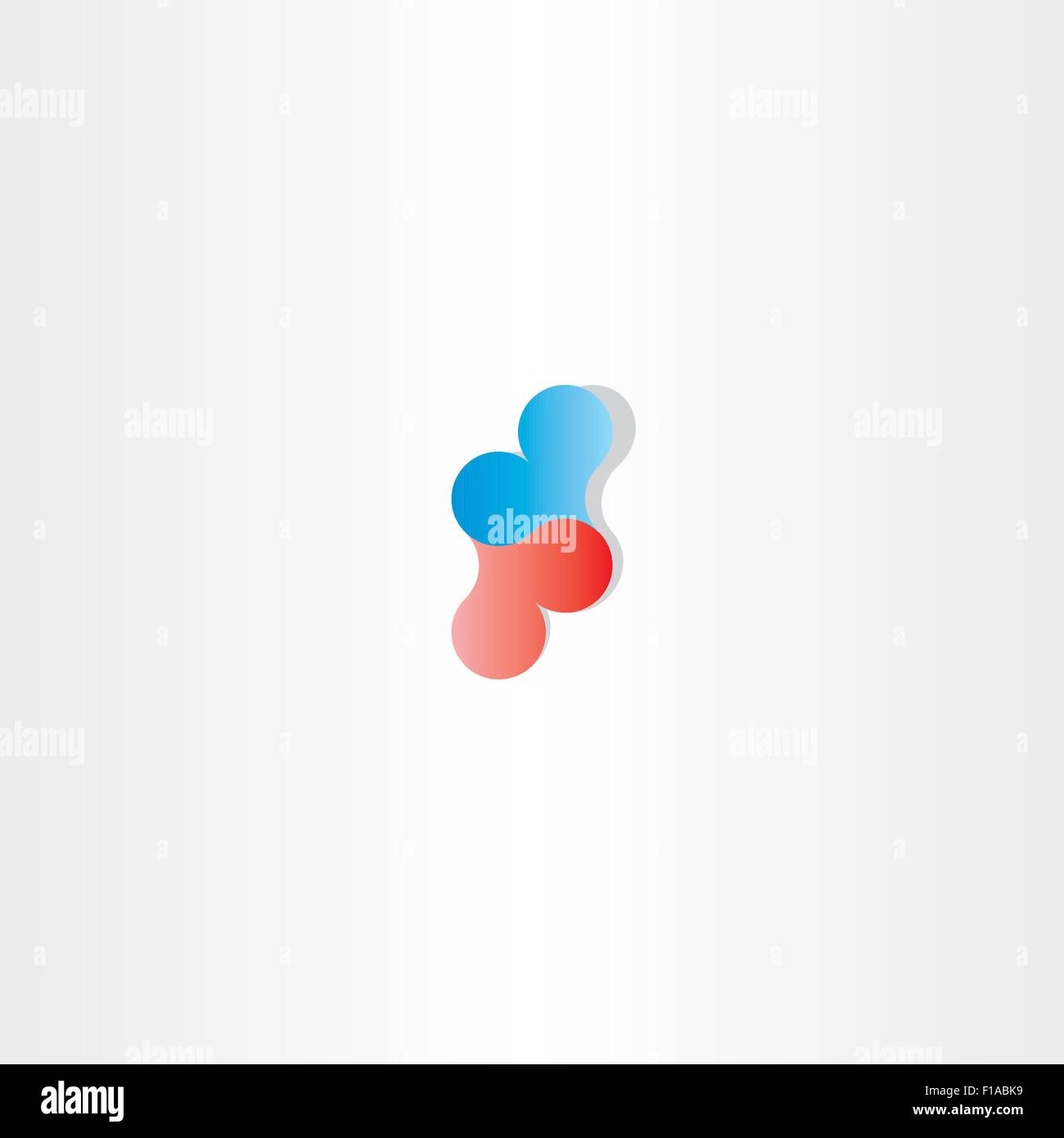 blue red heart logo sign design vector symbol Stock Vector Image & Art ...
