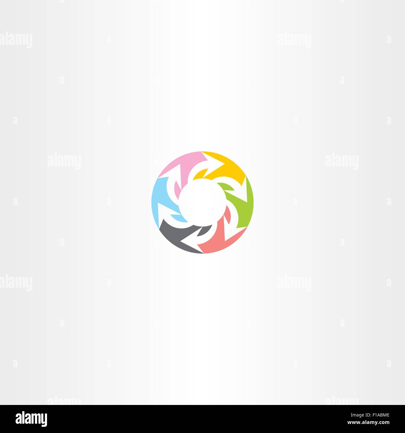 circle arrow colorful symbol sign wheel icon Stock Vector Image & Art ...