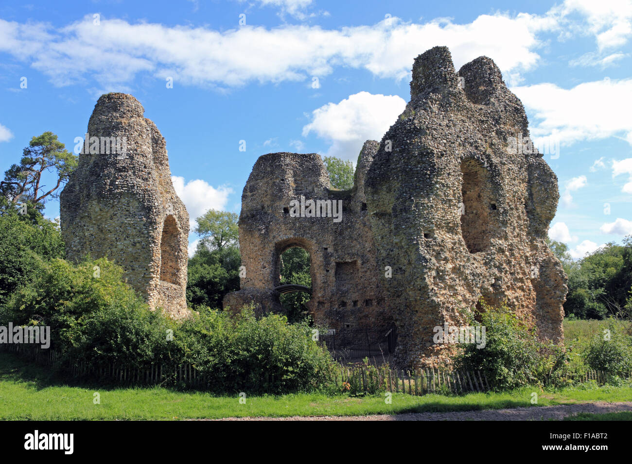 Odiham Castle built by King John near to the Basingstoke Canal ...