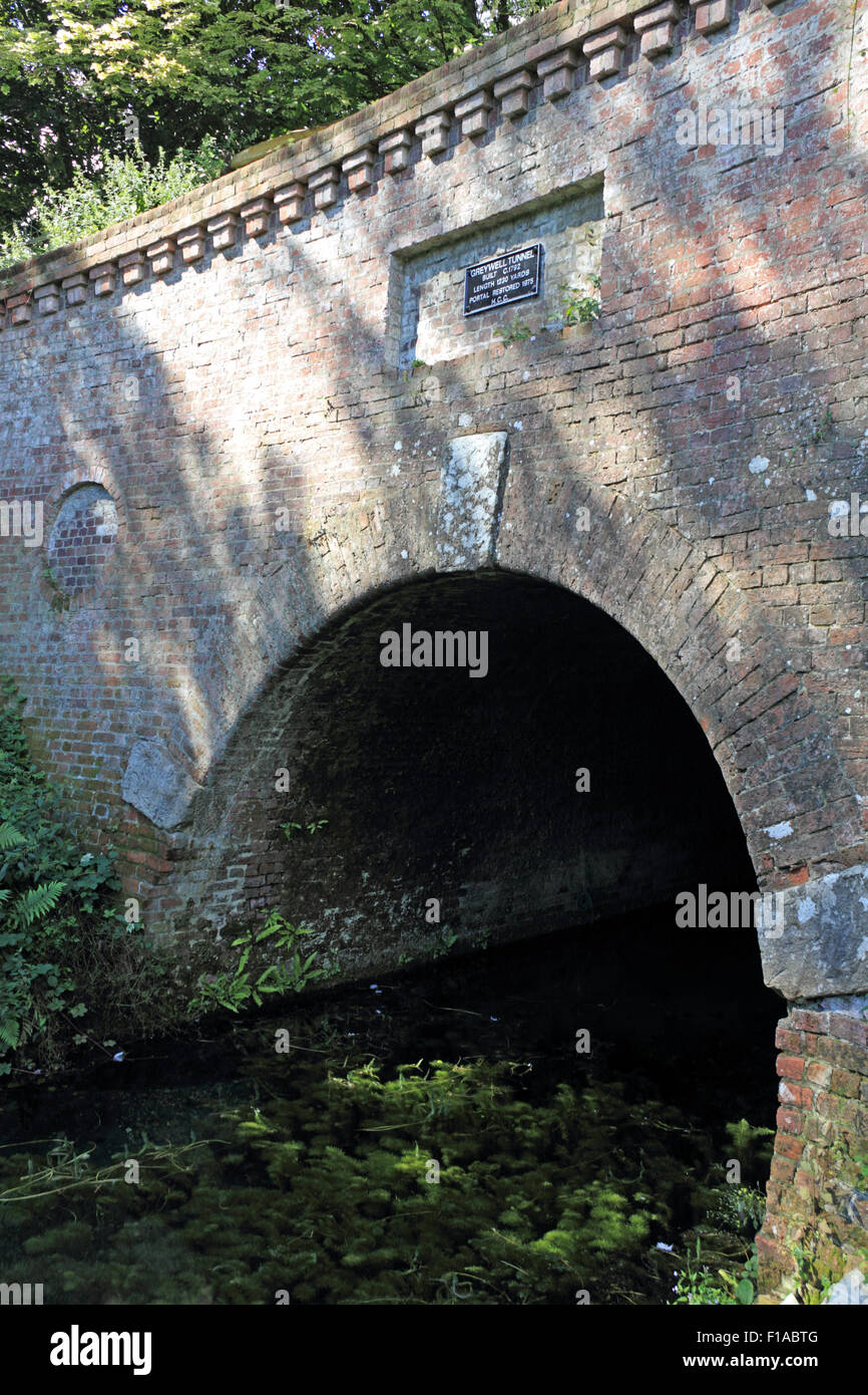 The Greywell Tunnel on the Basingstoke Canal, England UK Stock Photo ...