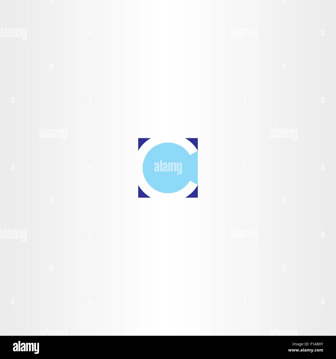 letter c square blue logotype element design Stock Vector Image & Art ...