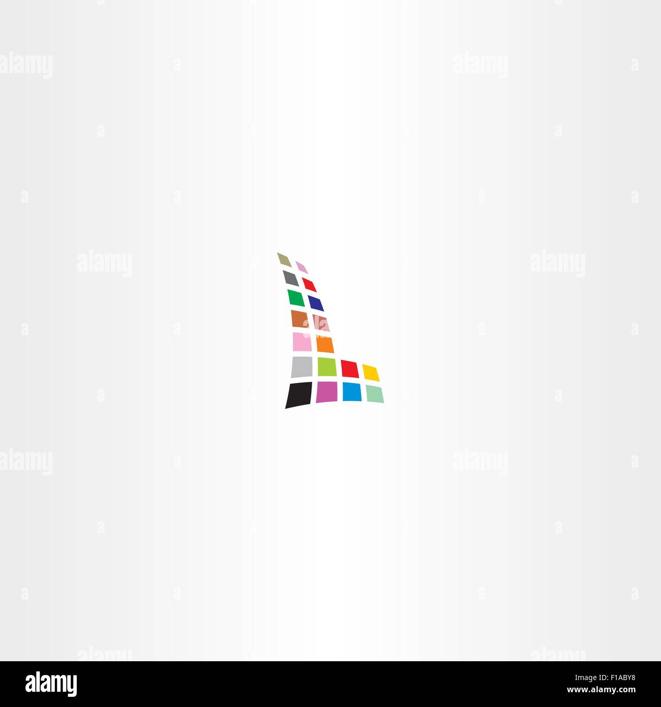 letter l colorful halftone square vector logo Stock Vector Image & Art ...