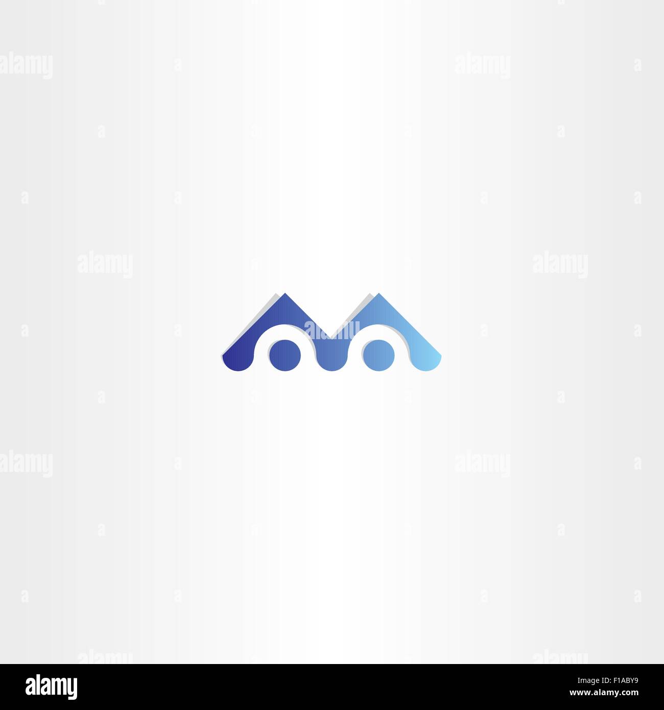 letter m blue logo sign vector element design Stock Vector Image & Art ...