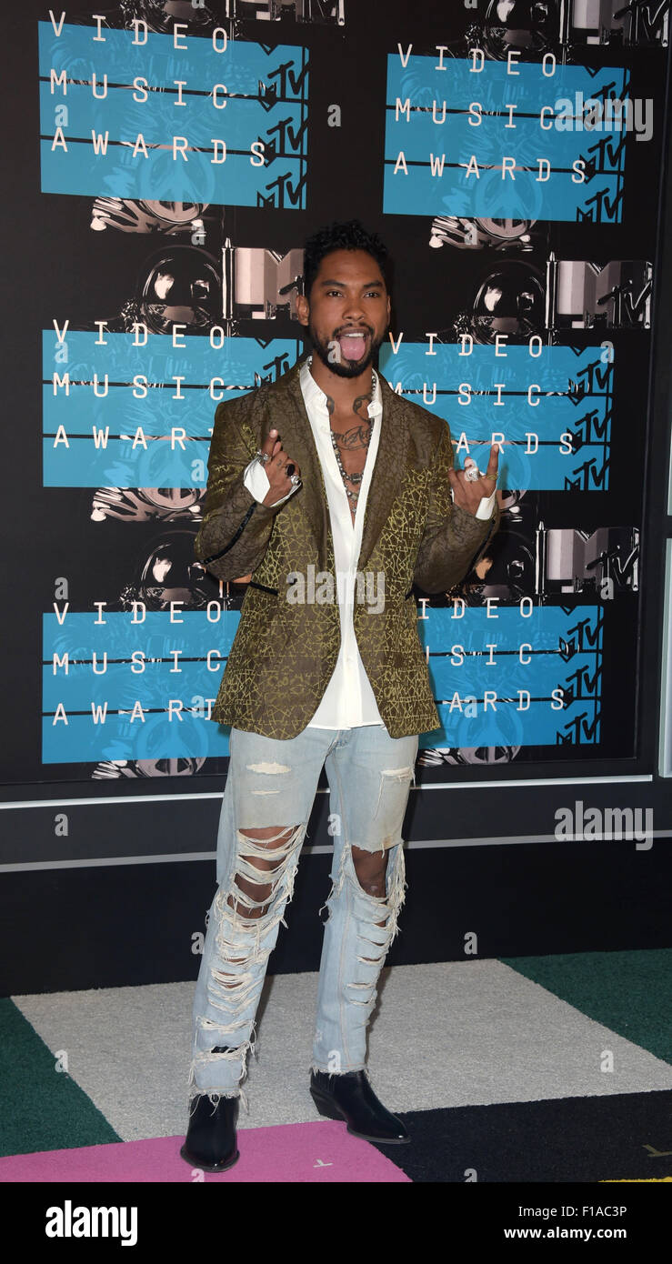 Los Angeles, California, USA. 30th Aug, 2015. Recording artist Miguel ...