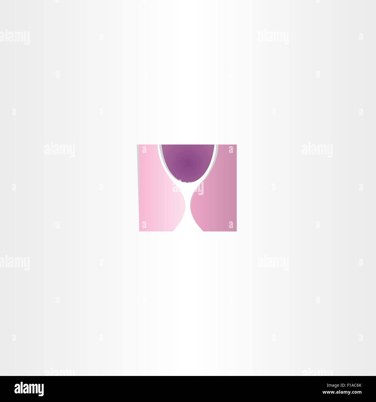 red wine glass logo purple icon label Stock Vector Image & Art - Alamy