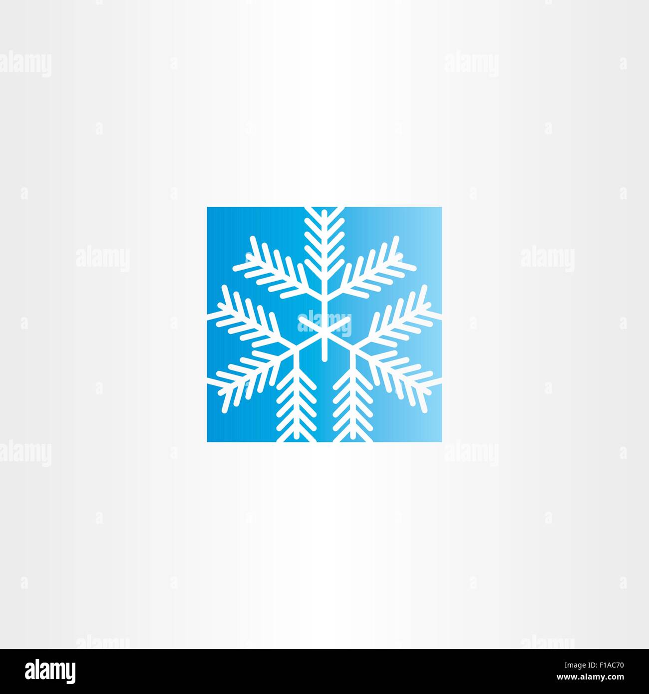 snowflake blue square icon ice symbol Stock Vector Image & Art - Alamy