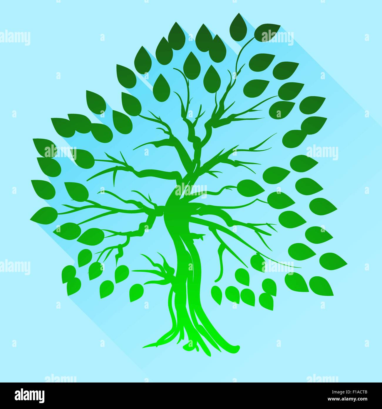 Square root tree Stock Vector Images - Alamy