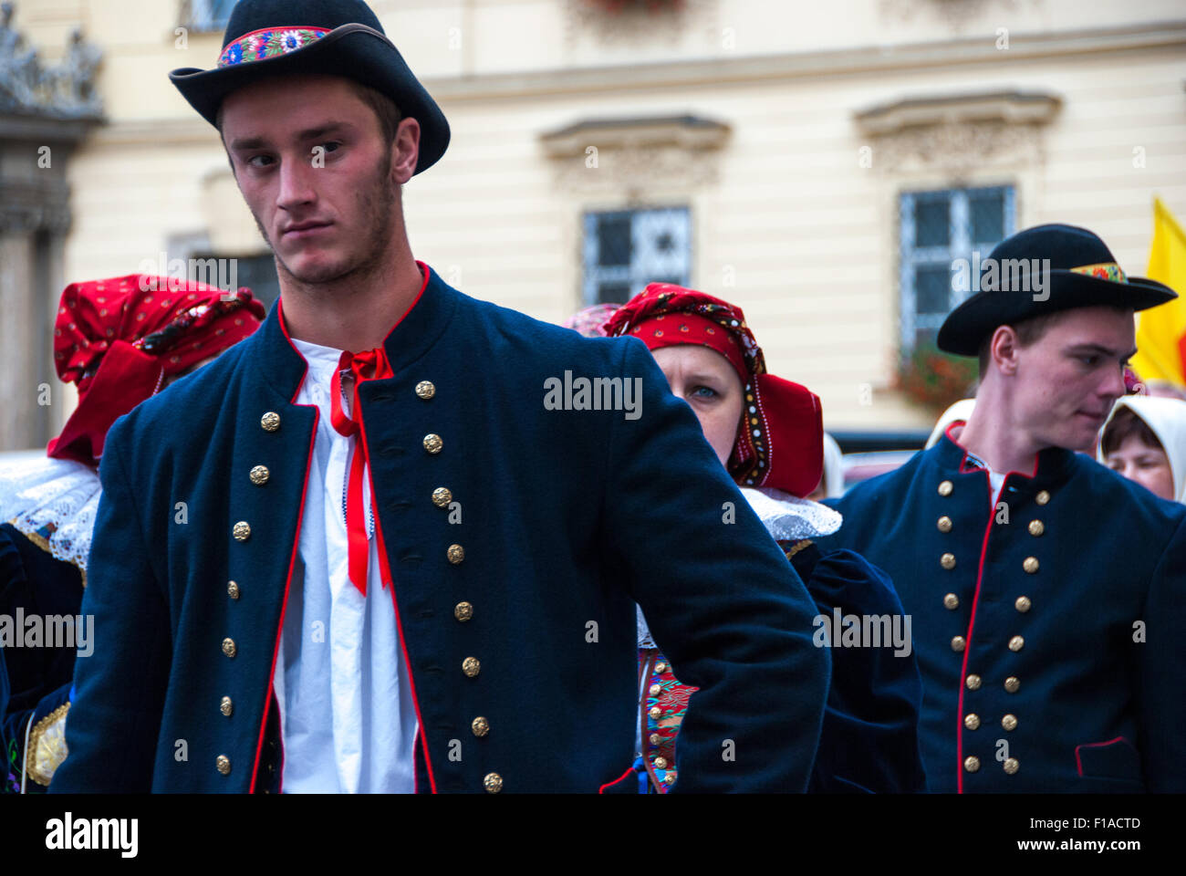 People dressing traditional clothes in Brno Stock Photo - Alamy