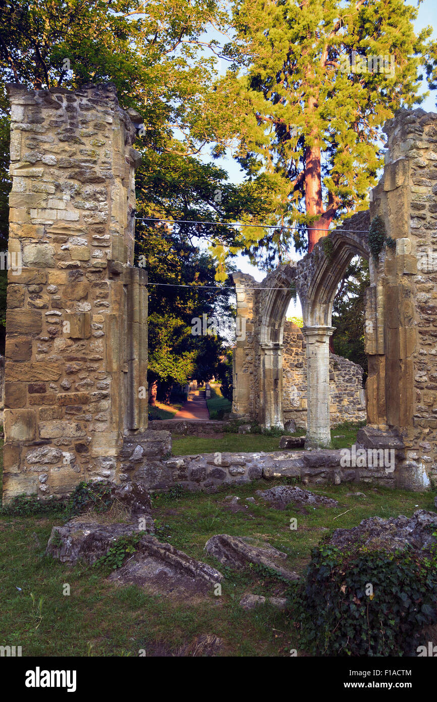 Abingdon Abbey Ruins Stock Photo - Alamy