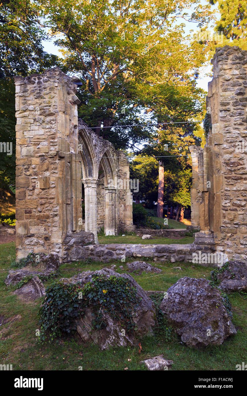 Abingdon Abbey Ruins Stock Photo - Alamy
