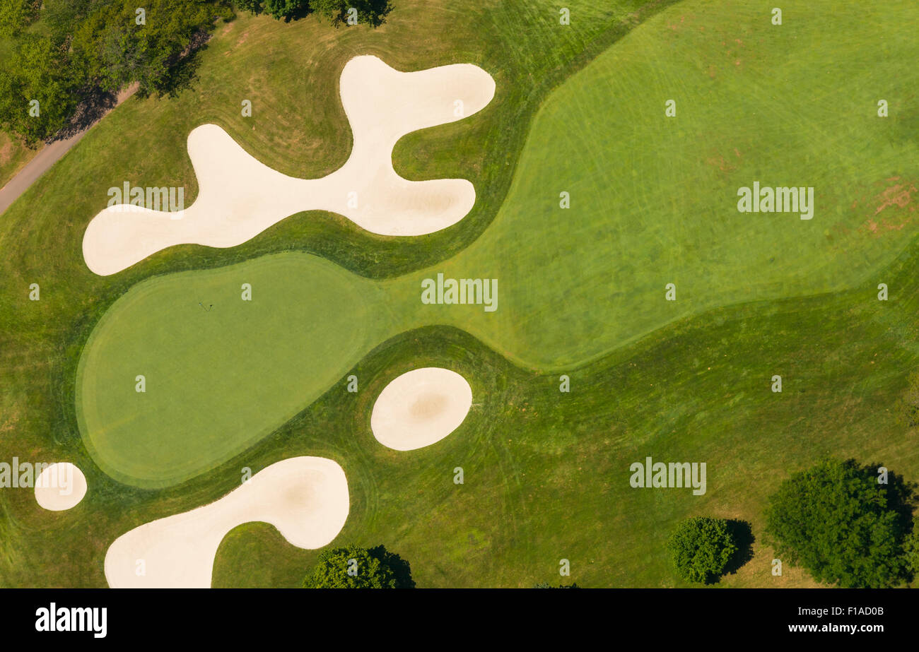 Aerial view golf course hi-res stock photography and images - Alamy