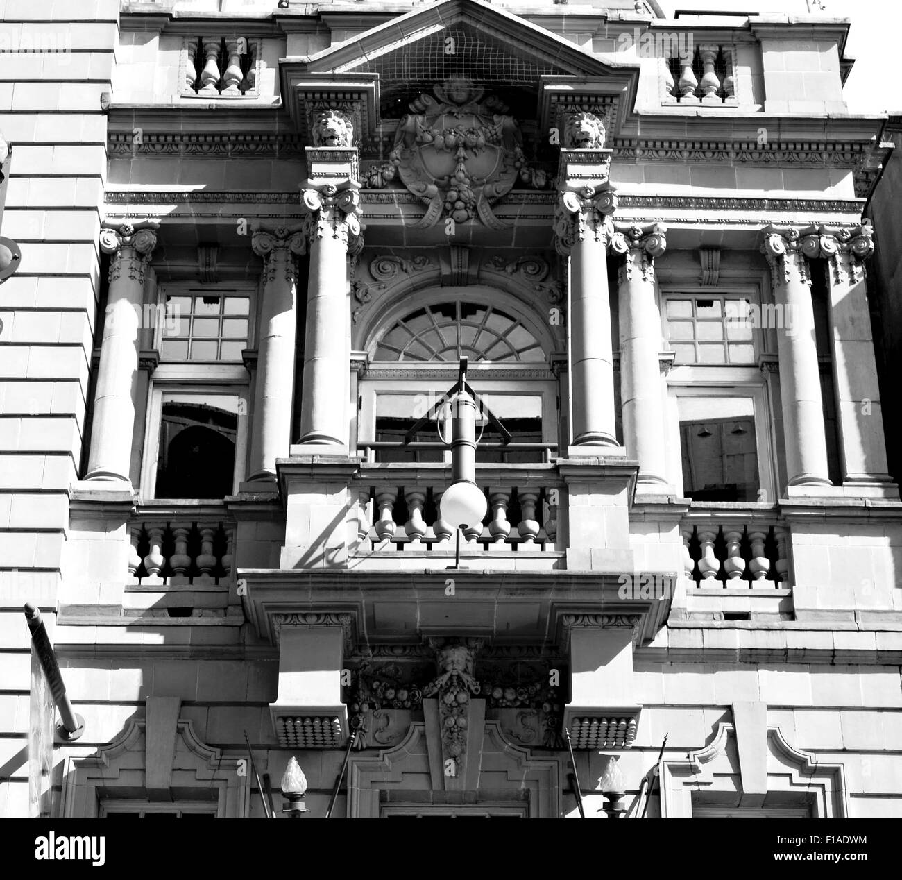 old windon in england london brick and glass the wall Stock Photo - Alamy