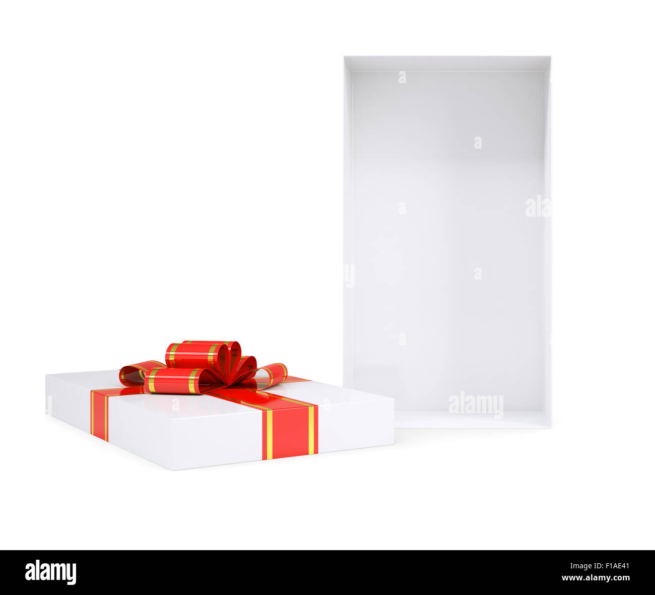White gift box Stock Photo - Alamy