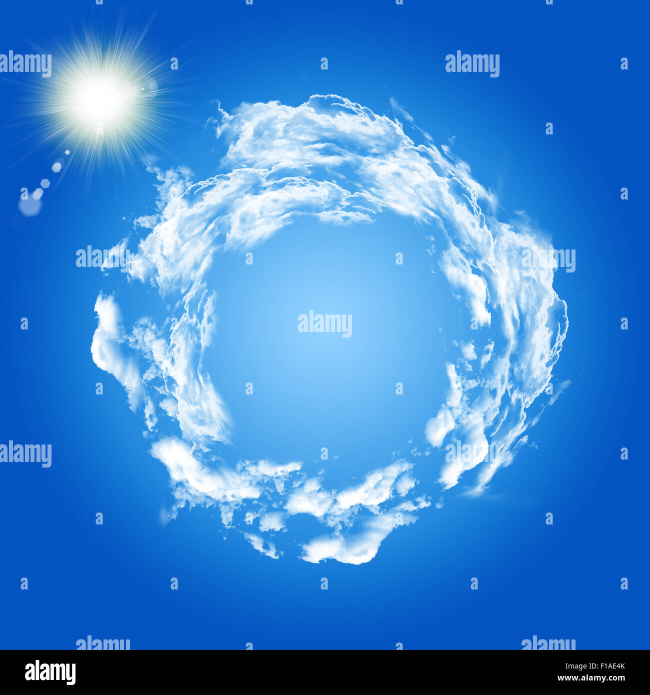 Round shape clouds Stock Photo - Alamy