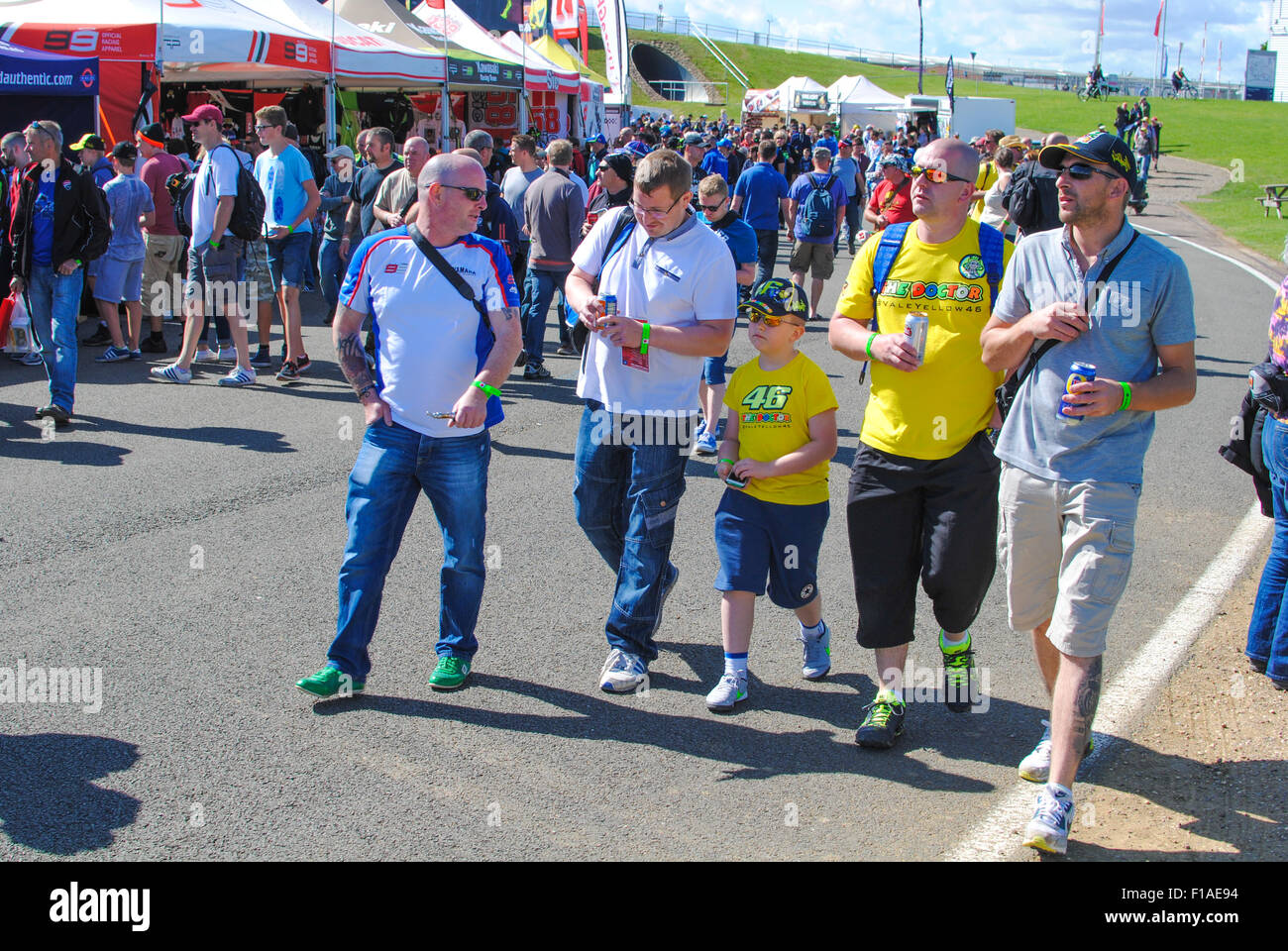 Motor racing race fans Stock Photo - Alamy