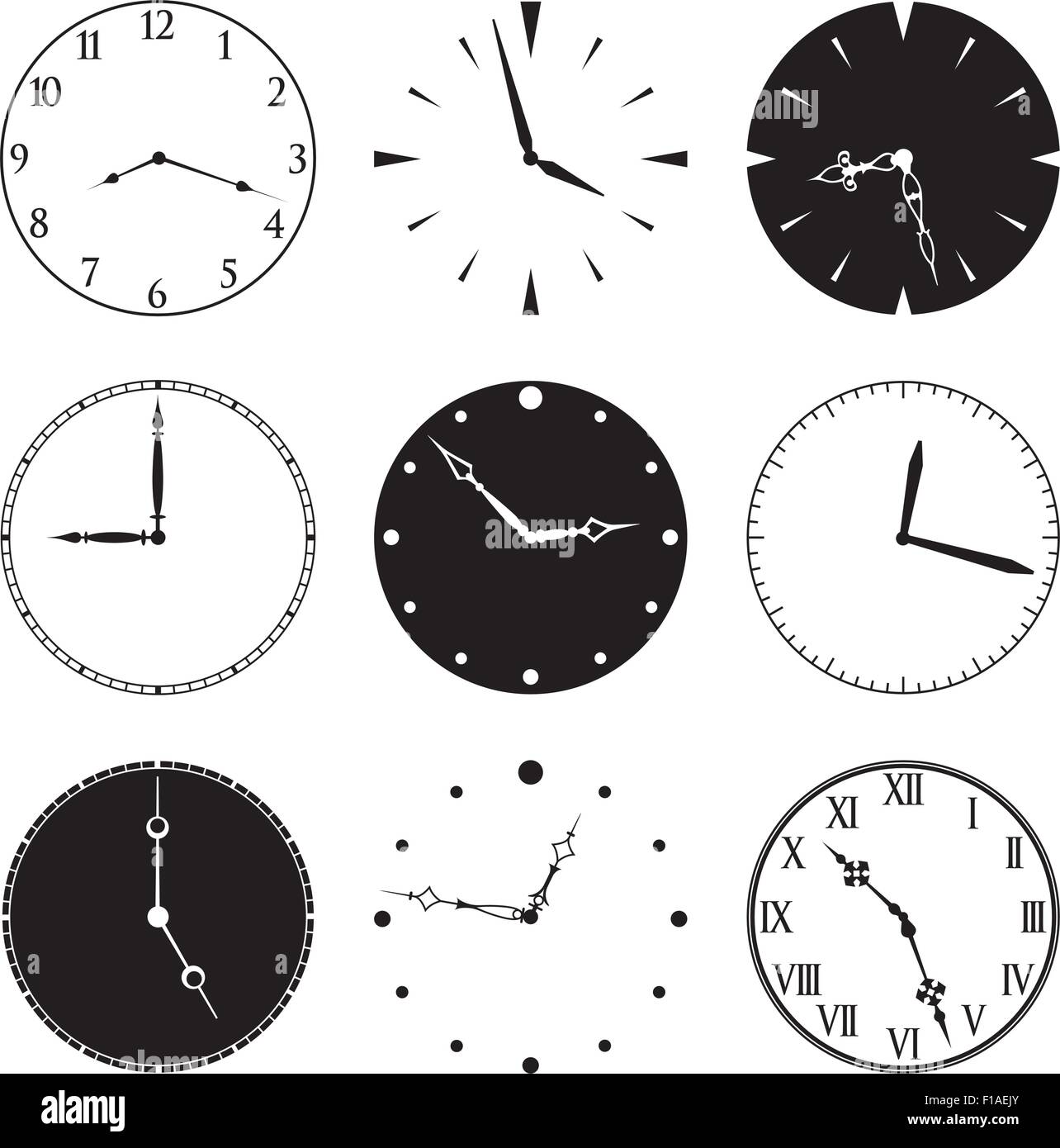 Clock faces hi-res stock photography and images - Alamy