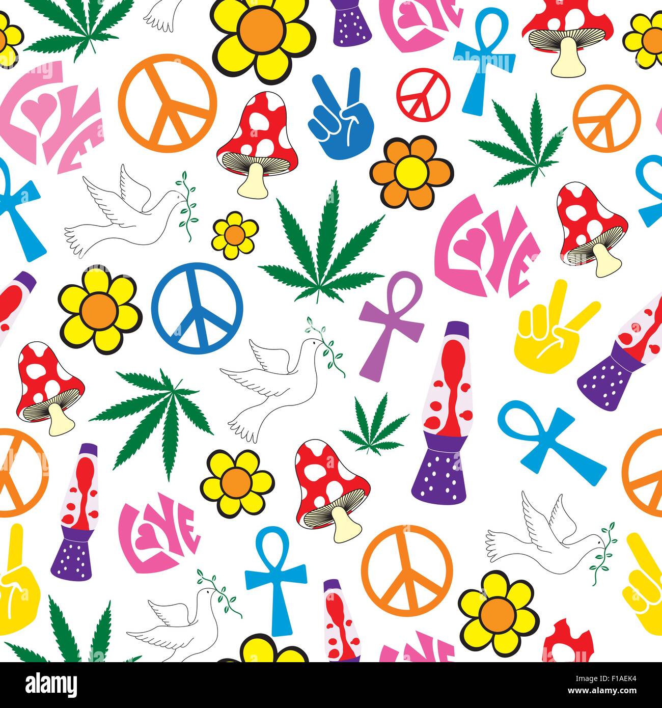 Psychedelic background 60s Stock Vector Images - Alamy