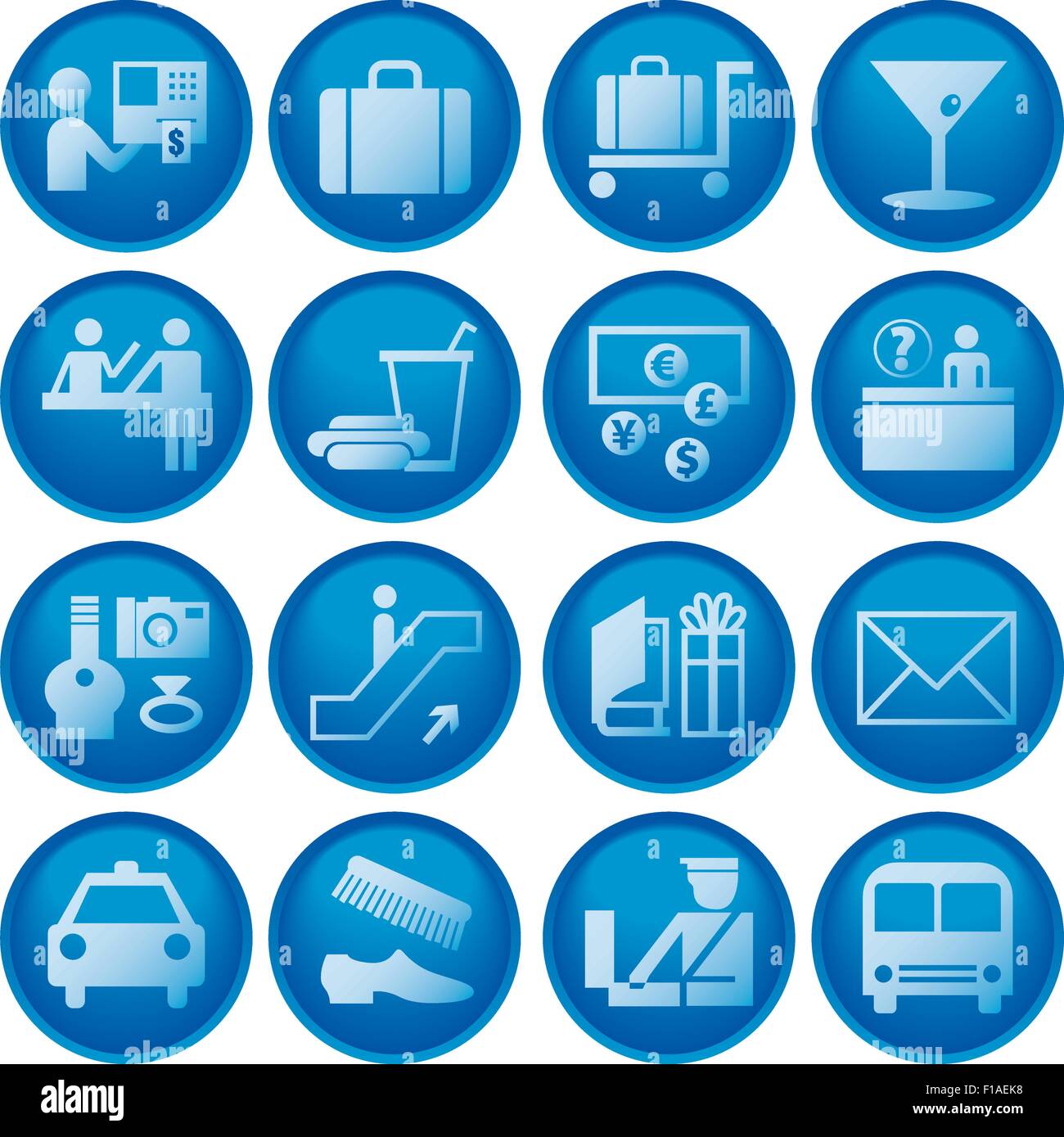 Check in luggage airport Stock Vector Images - Alamy