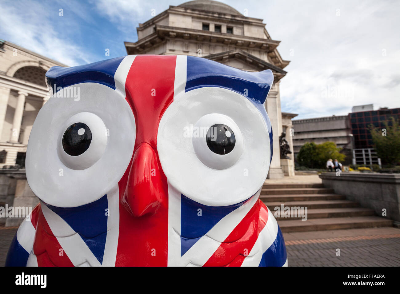 The "Jack" Owl sculpture outside the Hall of Memory in Centenary Square ...