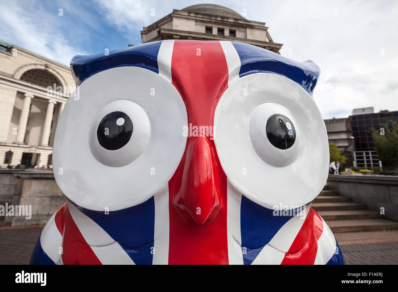The "Jack" Owl sculpture outside the Hall of Memory in Centenary Square ...