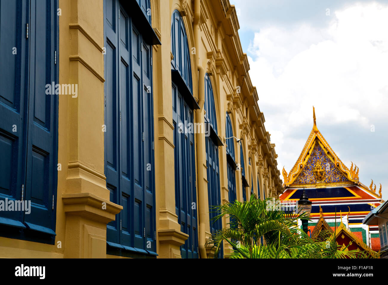 thailand asia in bangkok rain temple abstract cross colors roof wat ...