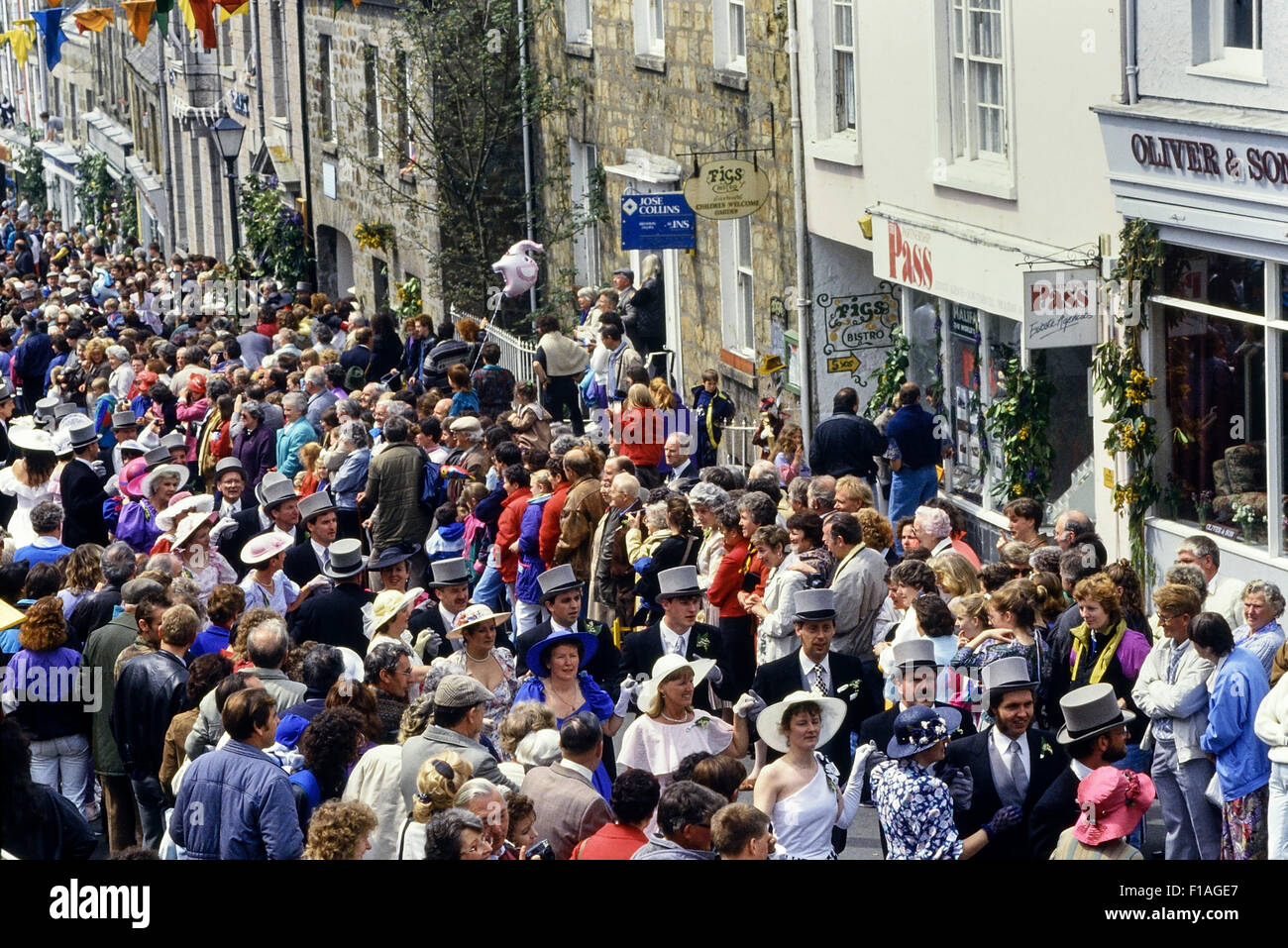 The formal dance at the Helston floral dance. Cornwall. England. UK ...