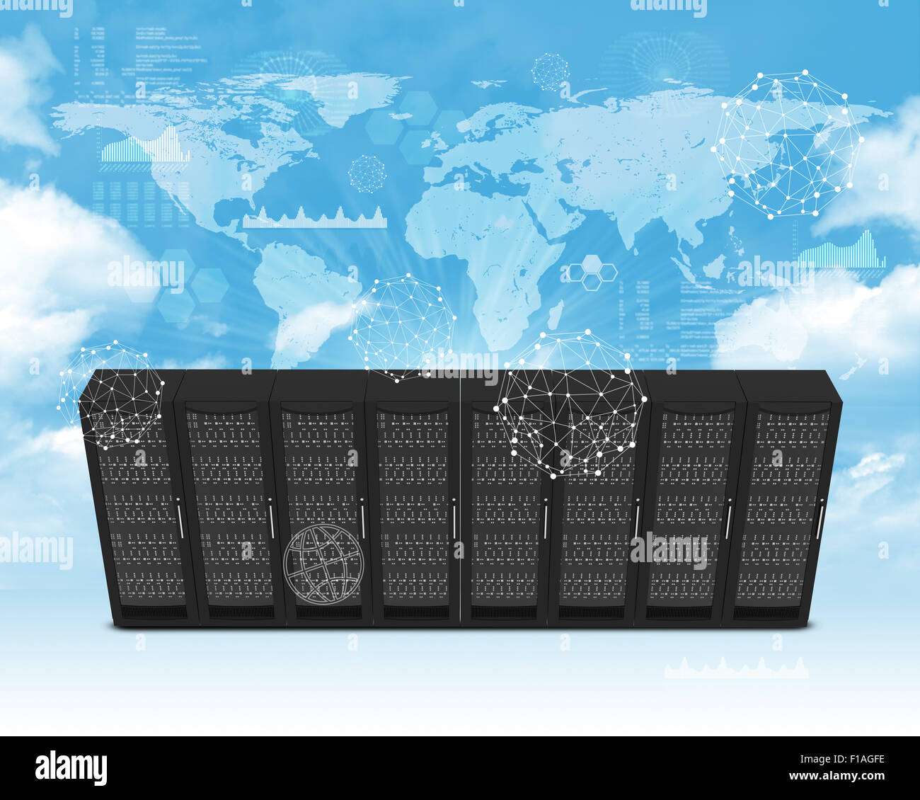 Set of metal lockers, top view Stock Photo - Alamy