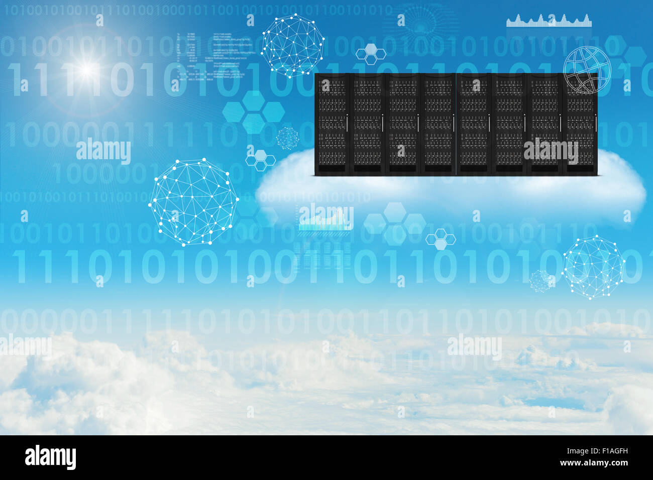 Set of metal lockers in sky Stock Photo - Alamy