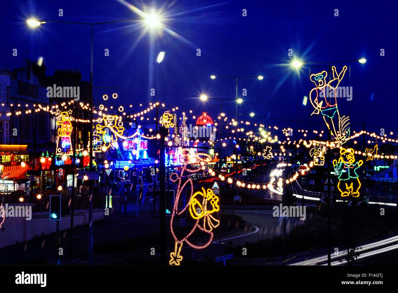 Marine Parade Southend at night. Essex. England. UK Stock Photo - Alamy
