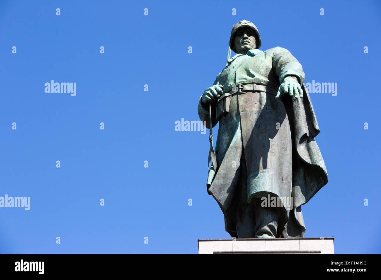 Berlin, Germany, the statue of the Red Army at the Soviet War Memorial ...