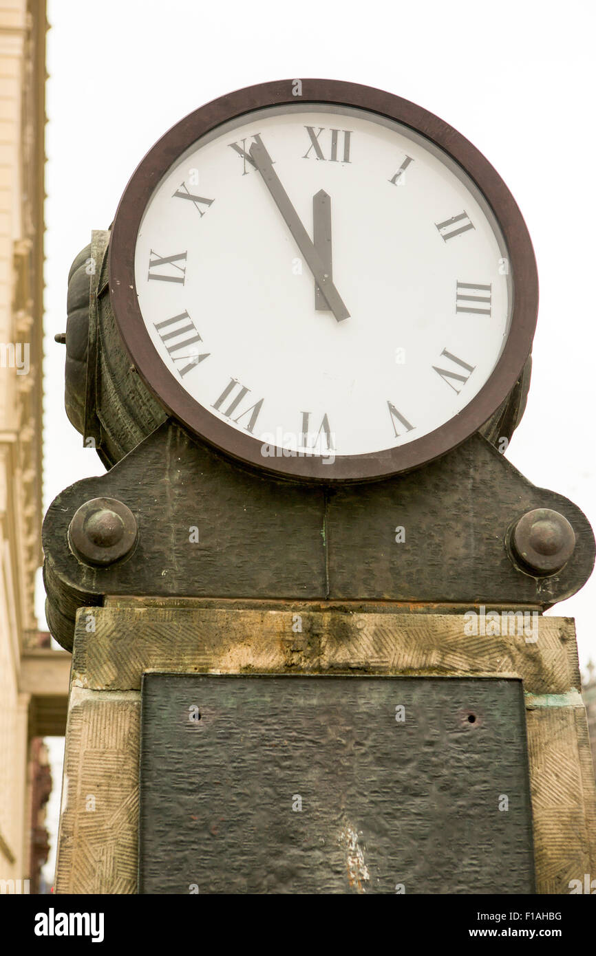 Berlin, Germany, Historic Clock at Bebelplatz Stock Photo - Alamy
