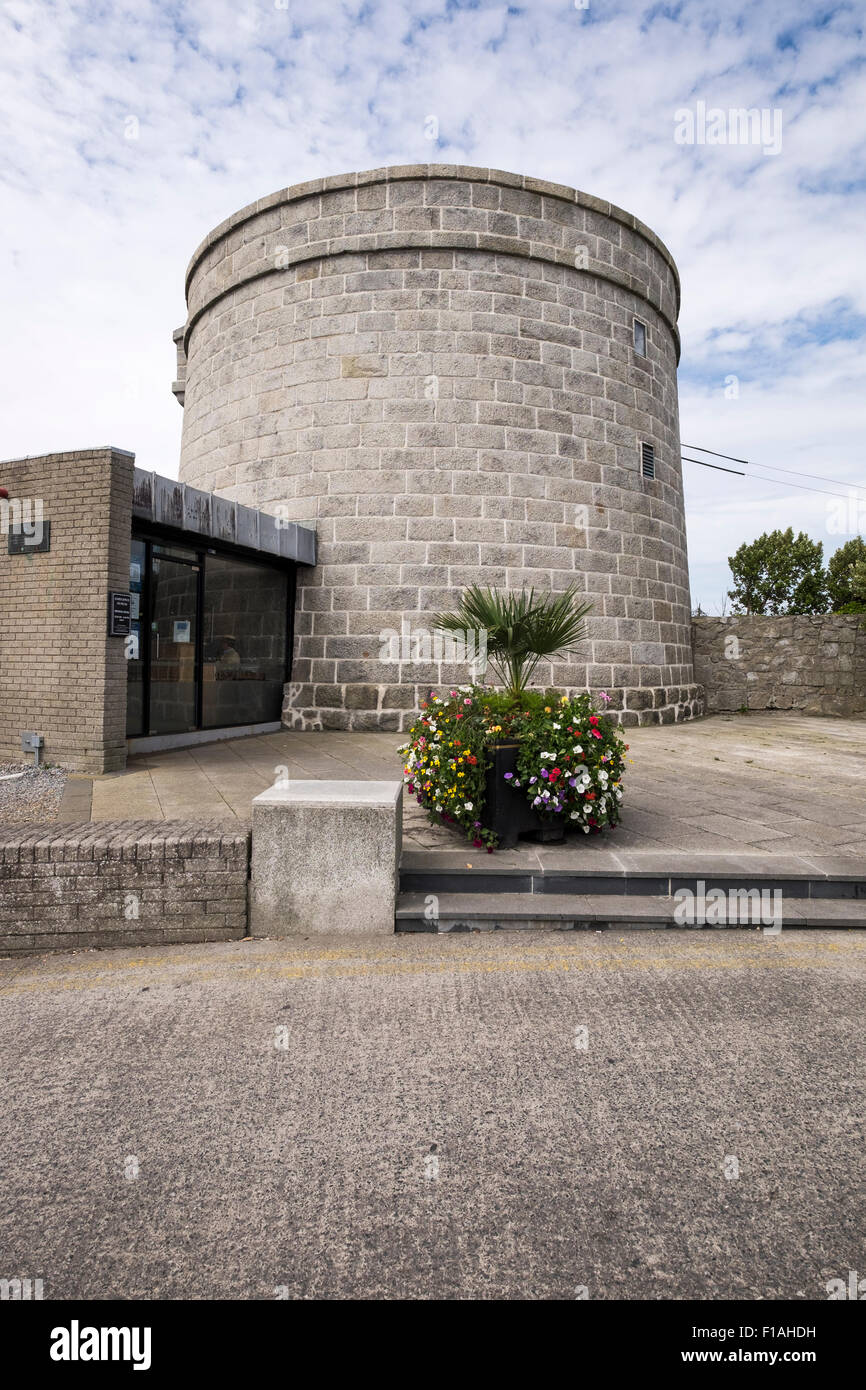 Sandycove Martello Tower, now the James Joyce museum, where he spent ...
