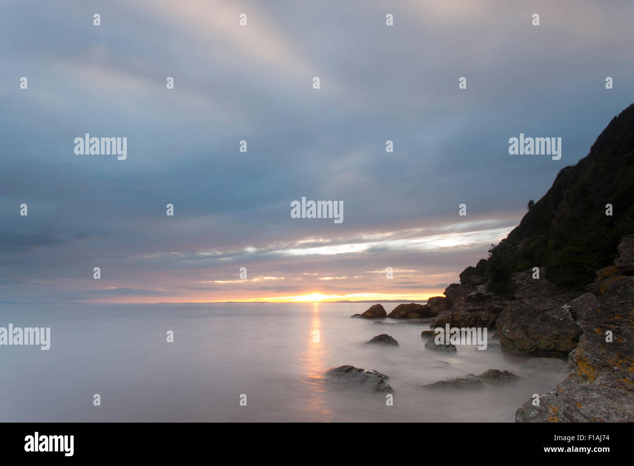 Ladye Bay, Clevedon, Sunset Stock Photo - Alamy
