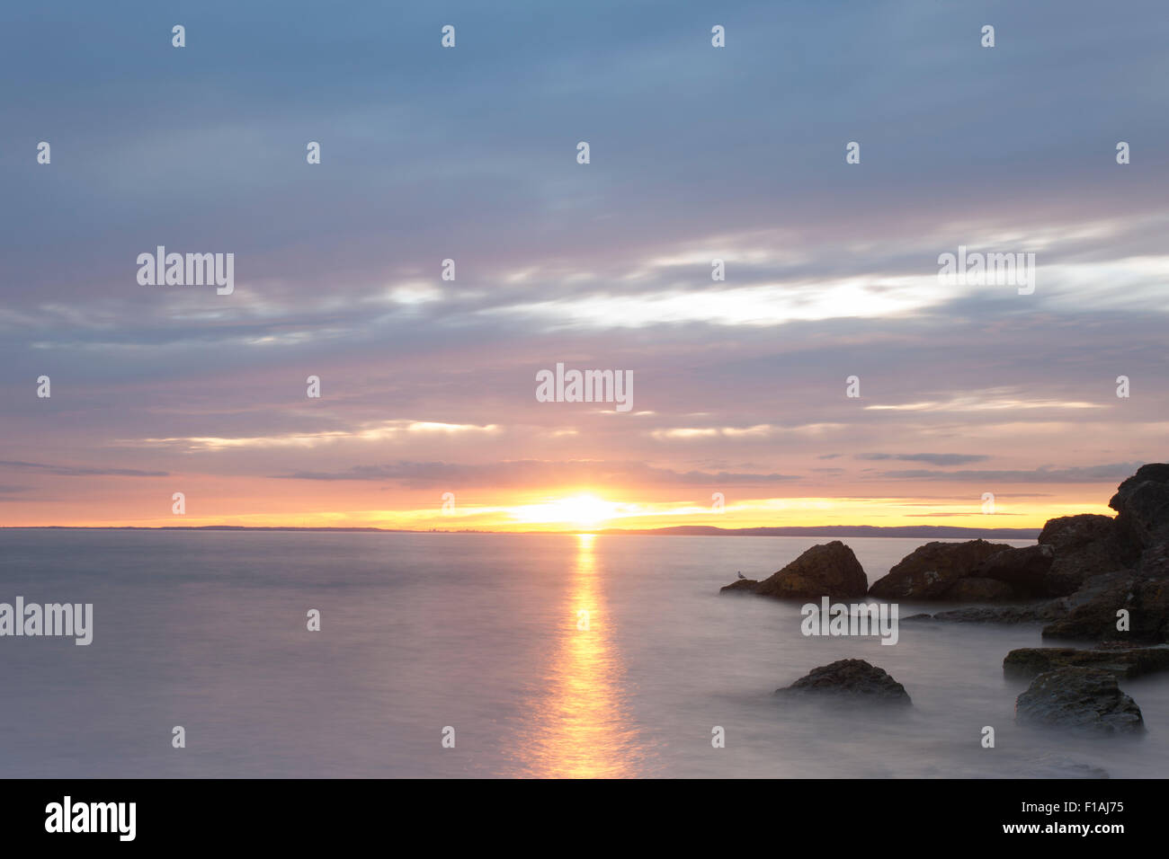 Ladye Bay, Clevedon, Sunset Stock Photo - Alamy