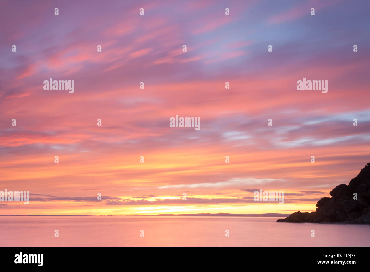 Ladye Bay, Clevedon, Sunset Stock Photo - Alamy