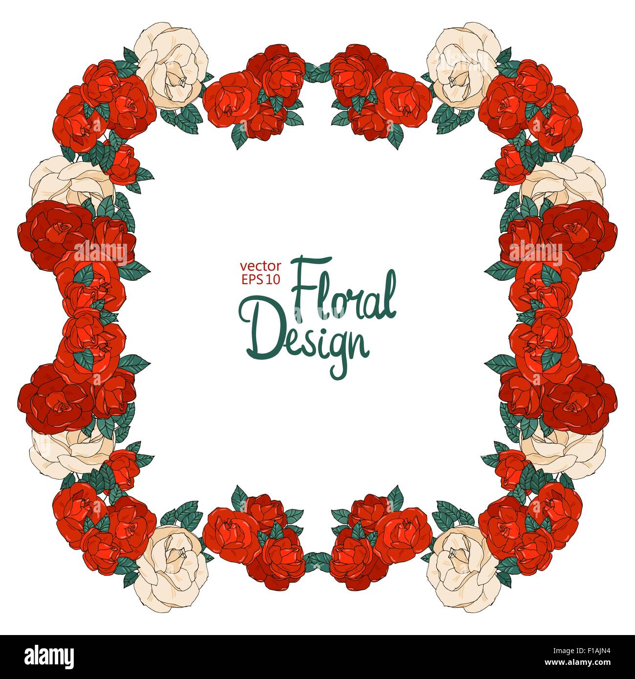 Vintage floral vector frame Stock Vector Image & Art - Alamy
