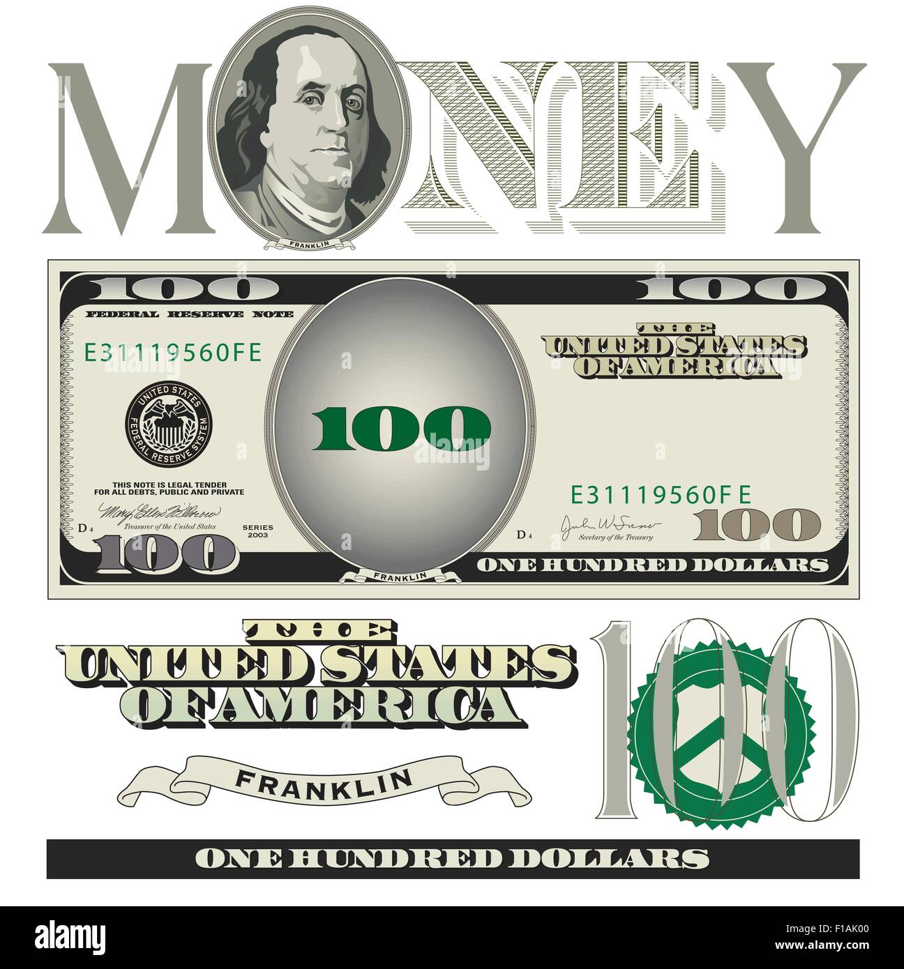 Five bucks Stock Vector Images - Alamy