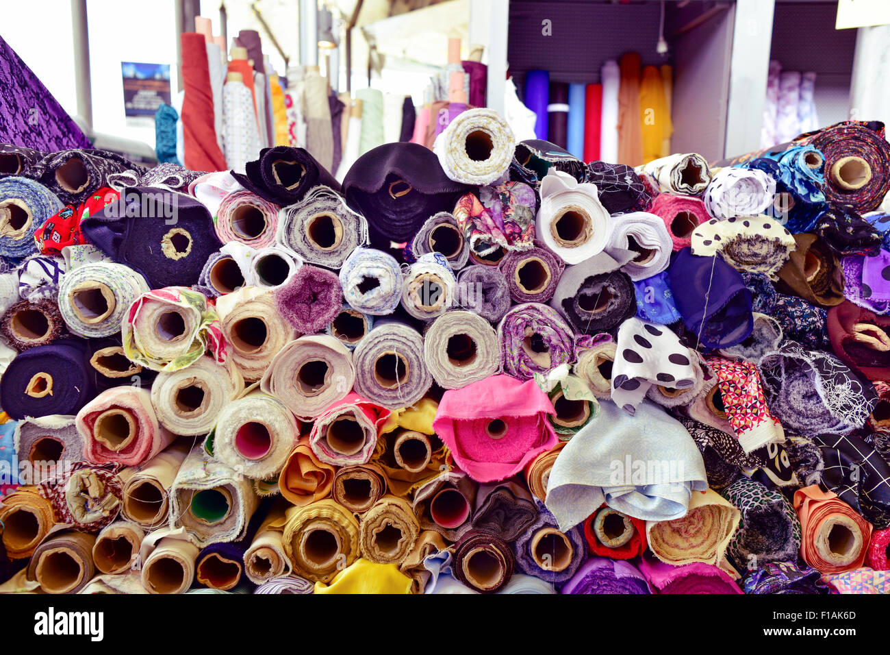 Fabric rolls hi-res stock photography and images - Alamy