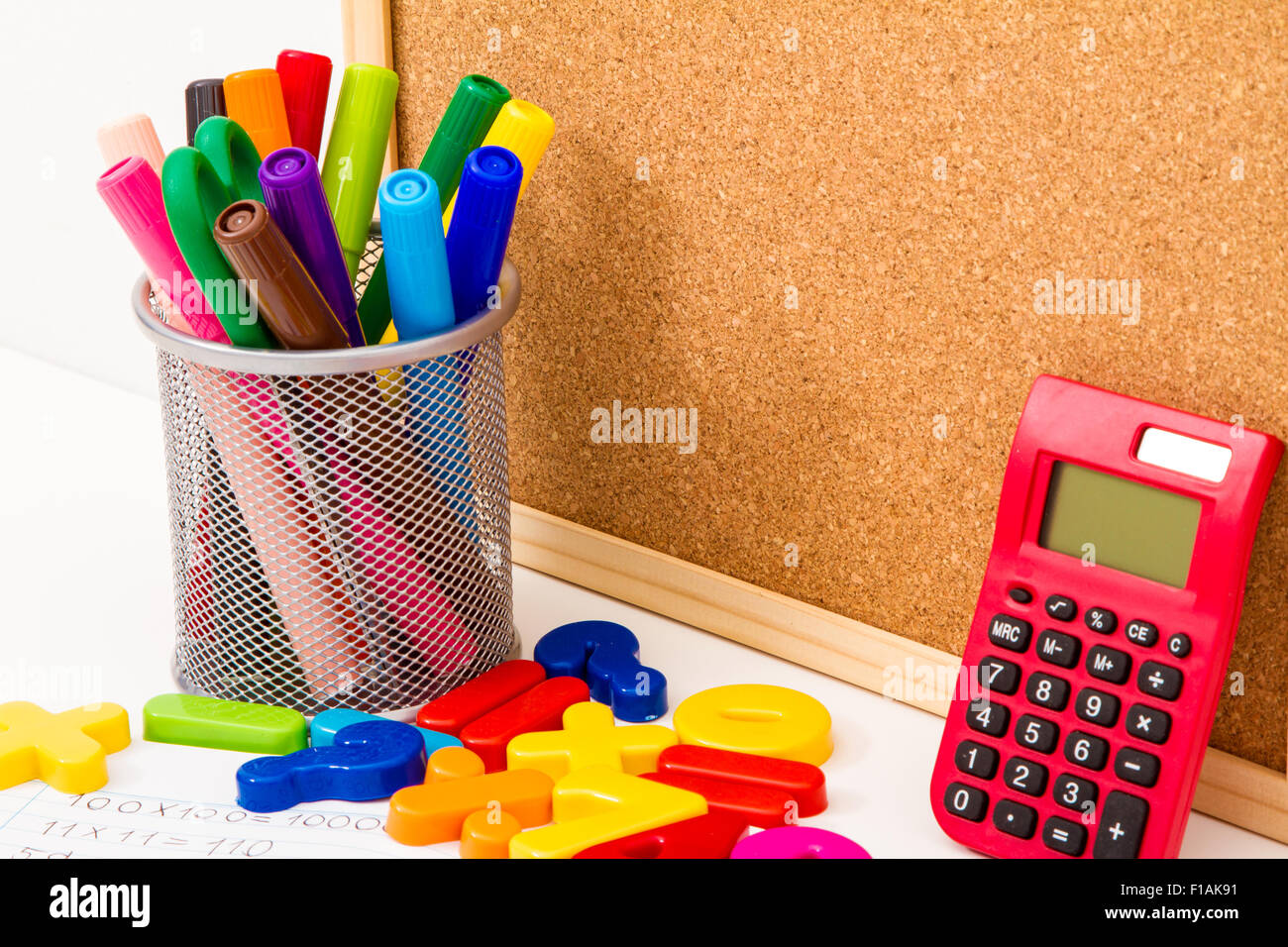 Studying maths, doing some calculations Stock Photo - Alamy