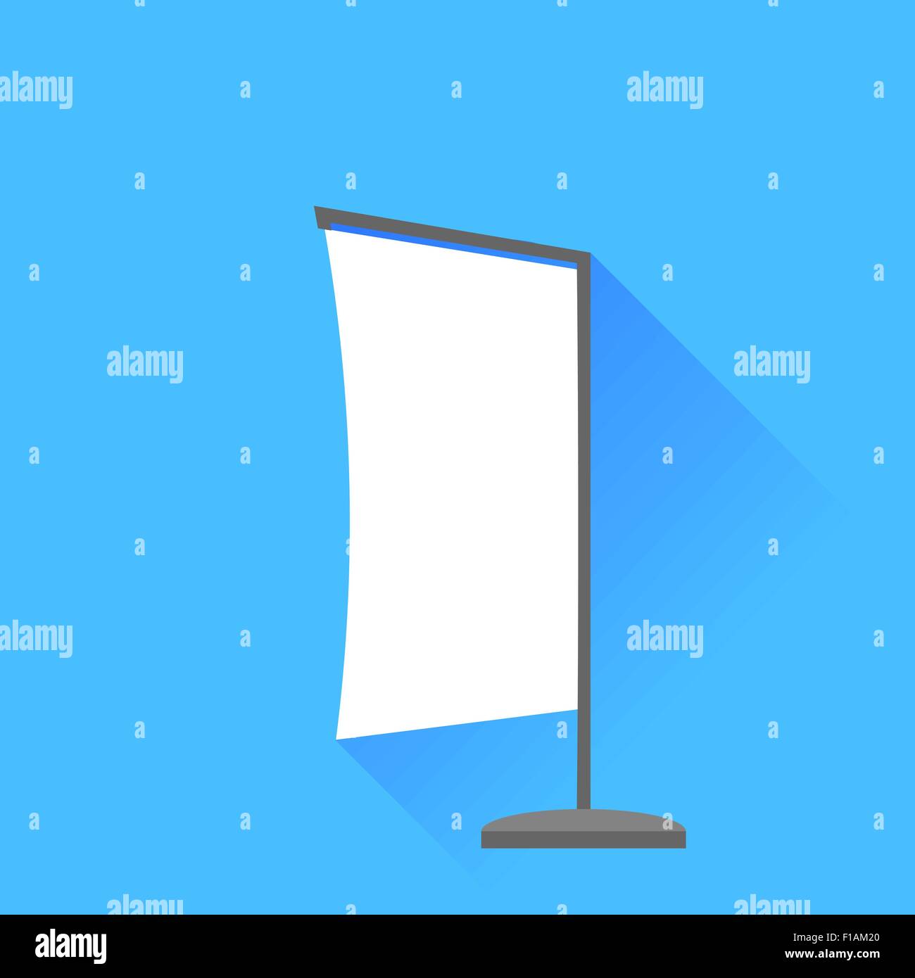 Blank advertising beach flag banner Stock Vector Images - Alamy