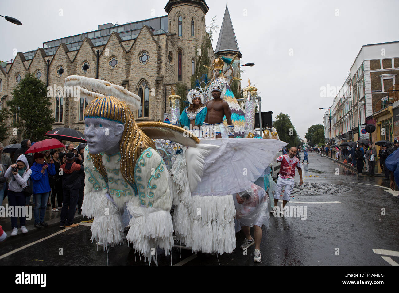 Notting Hill, UK. 31st August, 2015. Colourful floats at the Notting ...