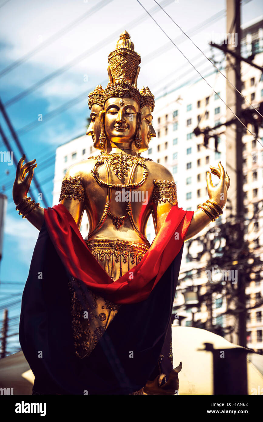 Thailand, Bangkok, Phra Phrom statue Stock Photo - Alamy