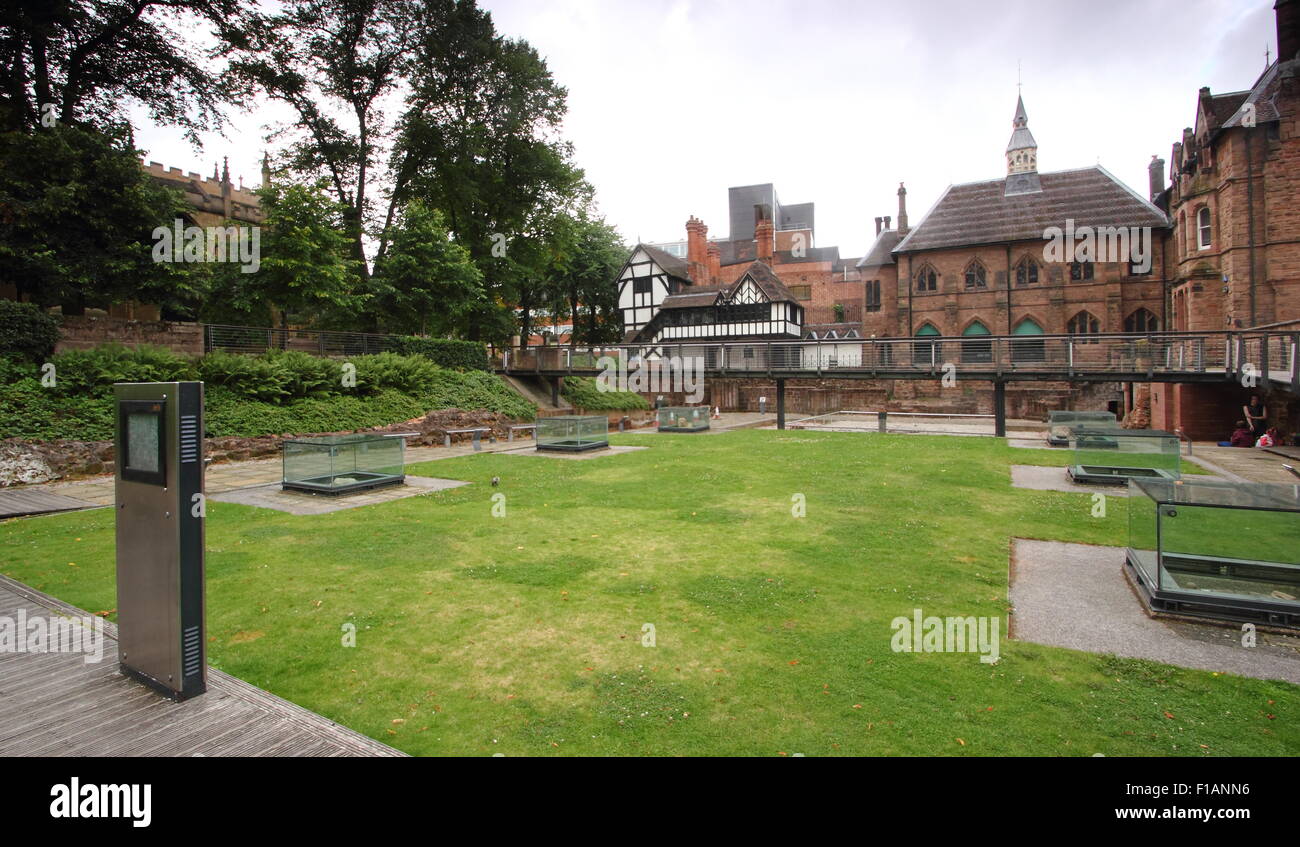 The Priory Visitor Centre in Coventry city centre, home to the ruins of ...