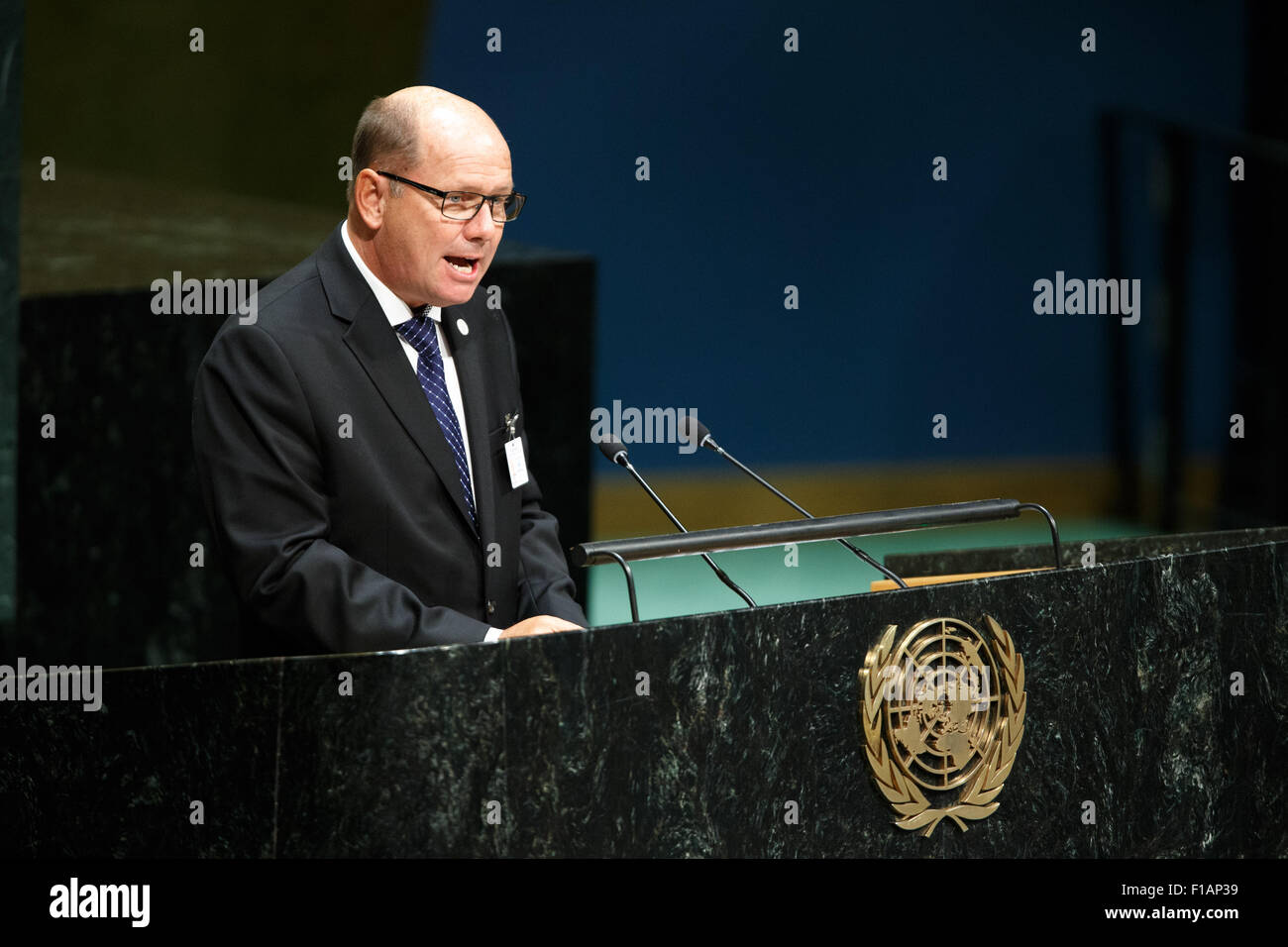 New York, USA. 31st Aug, 2015. Urban Ahlin, Speaker of the Riksdag of ...
