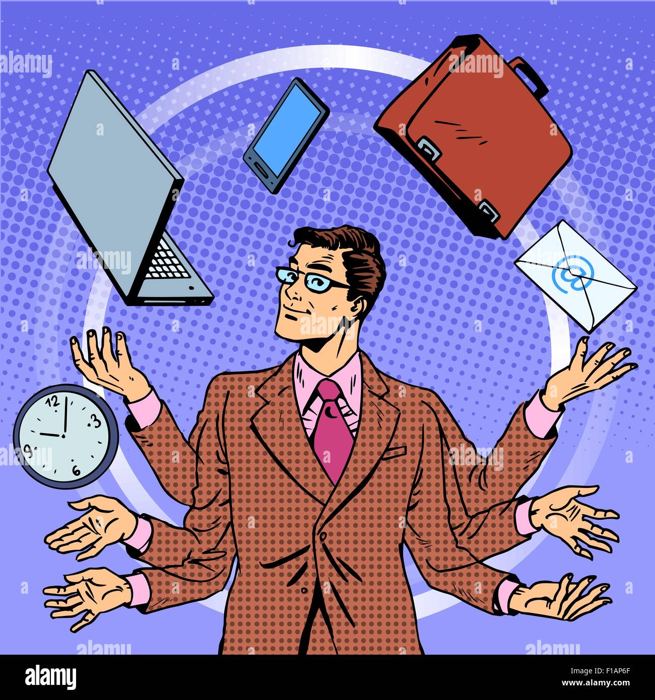 Time management cartoon hi-res stock photography and images - Alamy