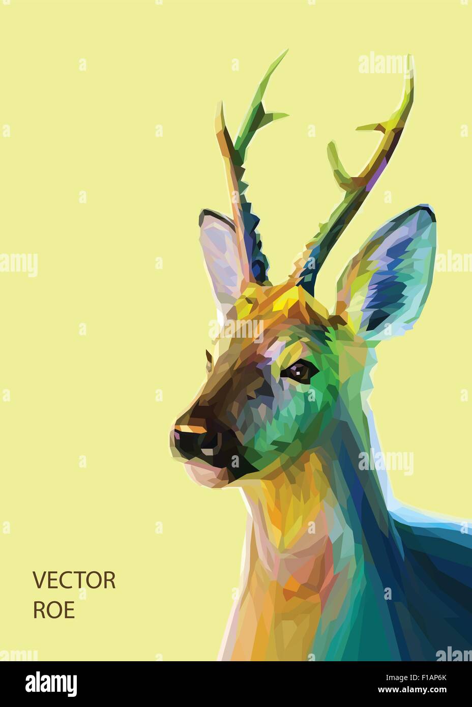 Illustration of roe deer hi-res stock photography and images - Alamy